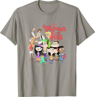 Disney Phineas und Ferb The Group Logo T-Shirt
