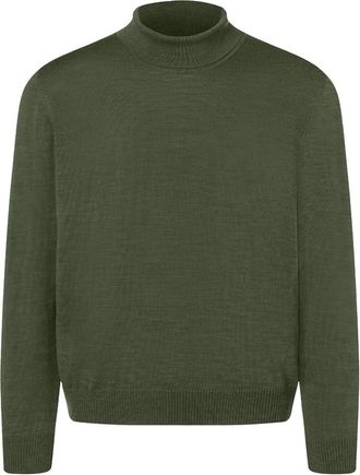 Maerz Leichter Rollkragenpullover aus maschinenwaschbarer Merinowolle in