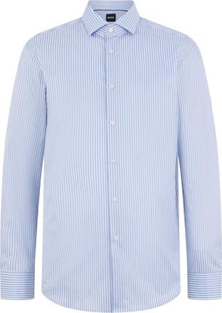 HUGO BOSS Homme, Chemises, Bleu, Taille: XL Chemise Ray&eacute;e en Coton