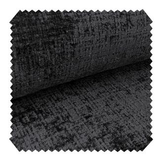 Novely CRETA Gl&auml;nzender Chenille-Polsterstoff, Robuster M&ouml;belstoff, Schwer Entz&uuml;ndbarer Bezugsstoff, Pflegeleichte Meterware 1lfm | Farbe: 95 Graphit