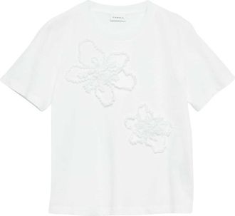 Comma T-Shirt - - Tops - Damen - Wei&szlig; - S