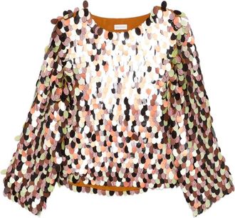 Dries Van Noten Sequin-embellished Round-neck Top