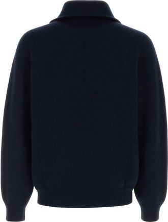 Prada Virgin Wool Blend Sweater - Navy