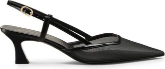 Stuart Weitzman Femme, Chaussures, Noir, Taille: 41 1/2 EU Vinnie 50 Slingback