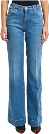 Ga&euml;lle Paris Femme, Jeans, Bleu, Taille: W31 Jean &agrave; jambes larges avec ceinture