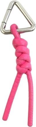 Bottega Veneta Charm de sac &agrave; main en cuir Pre-owned - Femme - Pre-owned - Rose - Taille: ONE Size