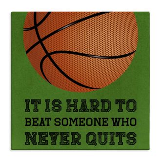 Stupell Industries Marcus Prime Leinwandbild, Motiv Someone Who Never Quits, 91,4 x 91,4 cm