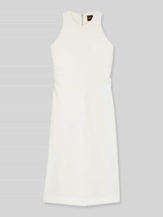 Boss Orange by Hugo Boss A-Linien Midikleid aus Leinen-Viskose-Mix Modell DELINNA
