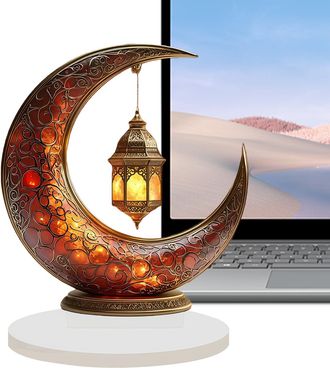 Generic Festliche Tischdekoration | 2D-Acryl-Monddeko | Festliches Tischarrangement | F&uuml;r Zuhause, Party, Schreibtisch, B&uuml;cherregal, Kaminsims, TV-Schrank, Ei