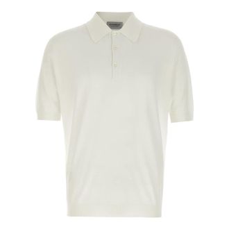 John Smedley Isis Polo Shirt - - Knitwear - Herren - Wei&szlig; - S