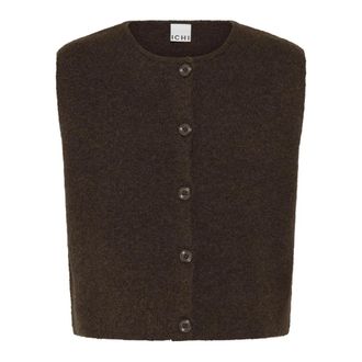 Ichi Panora Cardigan - - Knitwear - Damen - Braun - L