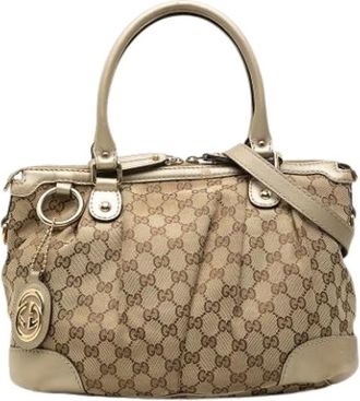 Gucci Sac Sukey Pre-owned - Femme - Pre-owned - Beige - Taille: ONE Size