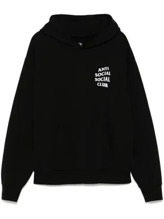 ANTI SOCIAL SOCIAL CLUB Hoodie mit Logo-Print - Schwarz