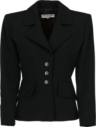 Saint Laurent blazer en laine (années 1980) - Noir
