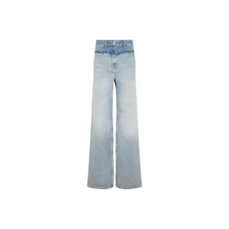 Givenchy High-Waisted Wide-Leg Jeans - - Jeans - Damen - Blau - W27
