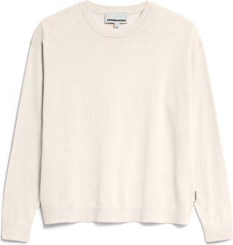 Armedangels Damen Pullover aus Bio-Baumwoll Mix LARUNAA Loose Fit Undyed
