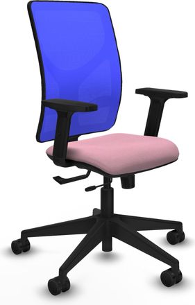 Piqueras y Crespo Sessel f&uuml;r Home Office mit 2D-Armen, h&ouml;henverstellbare Lendenwirbelst&uuml;tze, ausgestattet mit Syncro/Traslack und Schneideschaum, mit Rollen von 65 mm, 