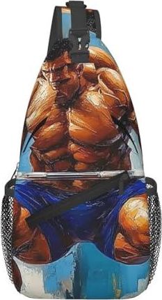 Generic Sac &agrave; bandouli&egrave;re pour homme - Pour halt&eacute;rophilie - Sac &agrave; bandouli&egrave;re - Sac &agrave; dos de randonn&eacute;e pour homme