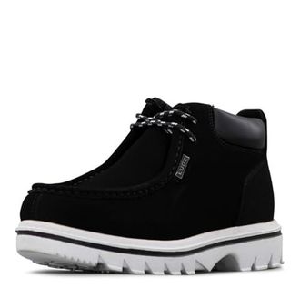 Lugz Homme Franges Botte Tendance, Noir/Blanc, 44 EU