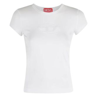 Diesel Femme, Tops, Blanc, Taille: 42 FR T-shirt Blanc T Angie Manches Courtes