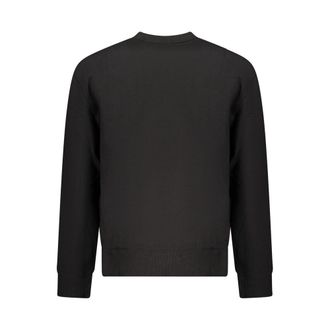 Calvin Klein Logo-Embroidered Cotton Sweatshirt - Black