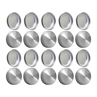 Cabilock Einmachdeckel Edelstahl Mason Jar Deckel Einmachgl? Ersatzdeckel 20 St&uuml;cke Einmachglasdeckel Marmeladengl? Abdeckung f&uuml;r Wide Mouth Mason Jar Canning 