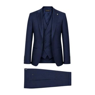 Luigi Bianchi Mantova Einknopf Sakko - - Suits - Herren - Blau - M