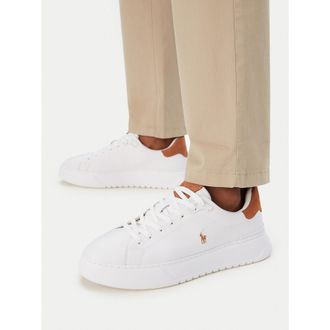 Polo Ralph Lauren Sneakers Polo Ralph Lauren RLite Court Tumbled 809P07170001 Wei&szlig;