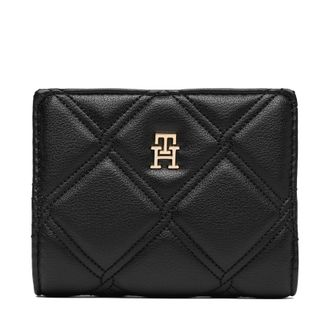 Tommy Hilfiger Geldb&ouml;rse Tommy Hilfiger Th Feminine Bifold AW0AW18701 Schwarz