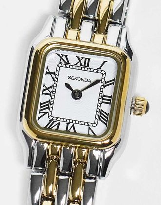 Sekonda Monica - Montre analogique 20 mm pour femme avec alliage bicolore-Multicolore