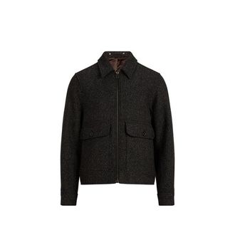 Paul Smith Blouson col classique en laine m&eacute;lang&eacute;e