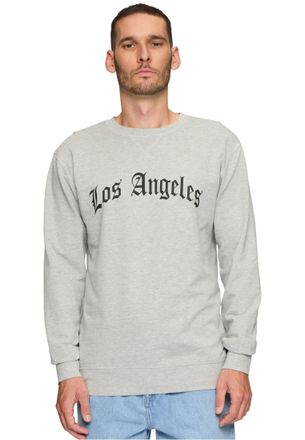 Mister Tee Herren Los Angeles Wording Crewneck XS Grey