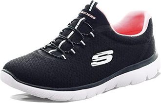 Skechers Femme Summits Top Player Fashion-sneakers, Noir Rose, 37 EU