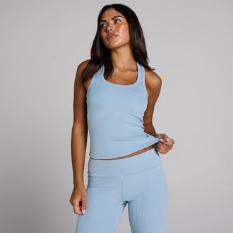 MyProtein D&eacute;bardeur c&ocirc;tel&eacute; MP avec brassi&egrave;re int&eacute;gr&eacute;e femme - Bleu denim - XS