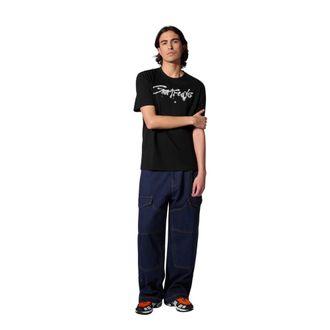 Gertrude Homme, Tops, Noir, Taille: S T-shirt L&eacute;once M&eacute;tal