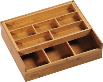 KESPER 70820 Aufbewahrungsbox aus Bambus, Braun, 40 x 30 x 20 cm