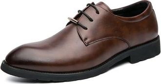 Generic Chaussures habill&eacute;es en cuir Oxford classiques &agrave; lacets pour homme, marron, 39 1/3 EU
