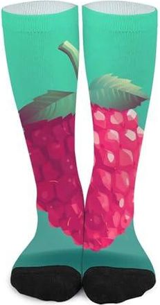 Generic Chaussette Courtes Framboises Loisirs Chaussettes Habill&eacute;es Confort Chaussette Homme Pour Golf Quotidien Entra&icirc;nement 50Cm