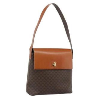Celine Sac bandouli&egrave;re vintage Pre-owned en toile - Femme - Pre-owned - Brun - Taille: ONE Size