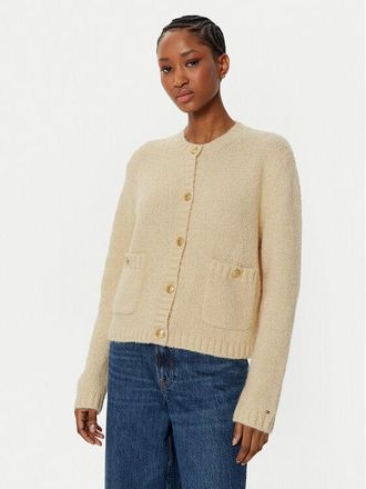 Tommy Hilfiger Strickjacke WW0WW44473 Beige Regular Fit