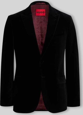 HUGO BOSS Slim Fit Smoking mit Samtstruktur