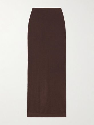 Éterne Emma Maxirock Aus Kaschmir - Braun