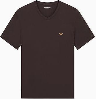 Emporio Armani Soft Modal T-Shirt, Marron, M Homme