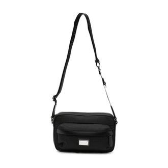 Emporio Armani Logo Print Umh&auml;ngetasche - - Bags - Herren - Schwarzk - ONE SIZE