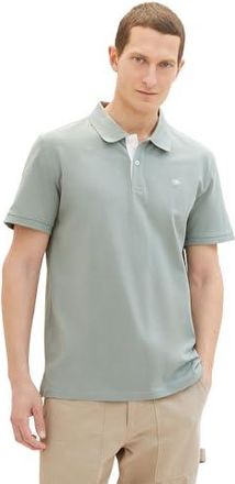 Tom Tailor 1031006 Polo piqu&eacute; Basique Homme, 27842 - Iced Grey Mint, M