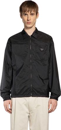 Prada Re-nylon Zip-Up Shirt