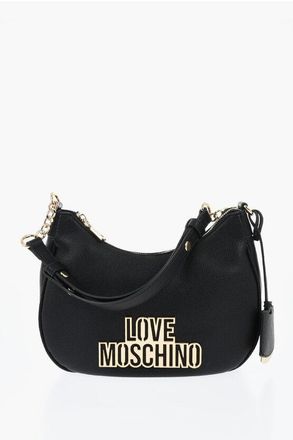 Moschino LOVE Faux Leather Hobo Bag with Embossed Logo size Unica