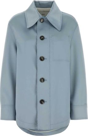 Ami Homme, Vestes, Bleu, Taille: S De Coeur Buttoned Jacket