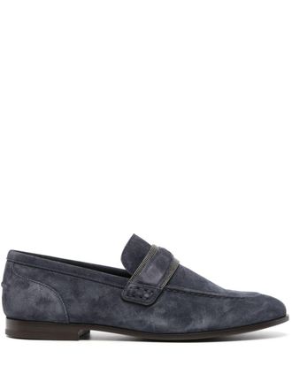 Brunello Cucinelli Verzierte Monili Loafer - Blau