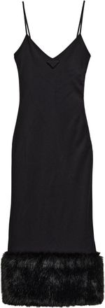 Prada Midikleid aus Jersey - Schwarz